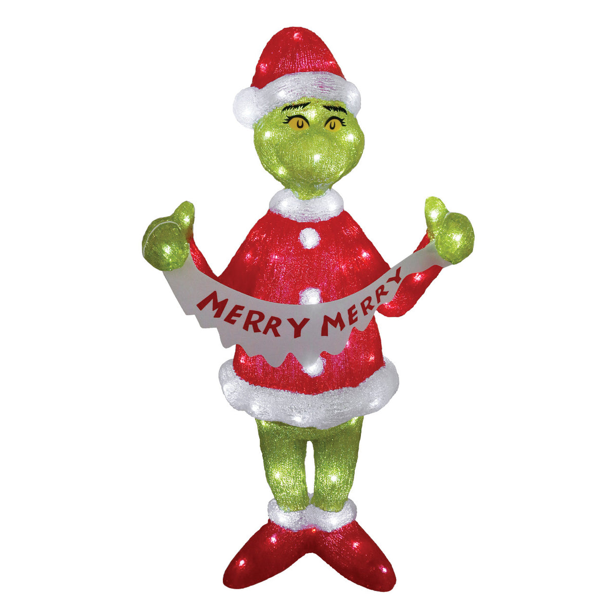 Grinch Acrylic LED Lit Statue Large 35" Tall – William Glen