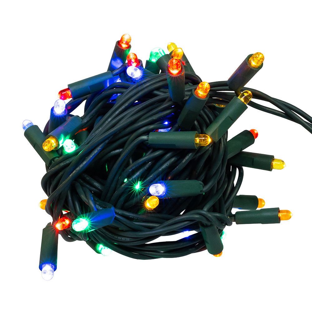 Multicolor Convex LED Green Wire Light Set of 50 – William Glen